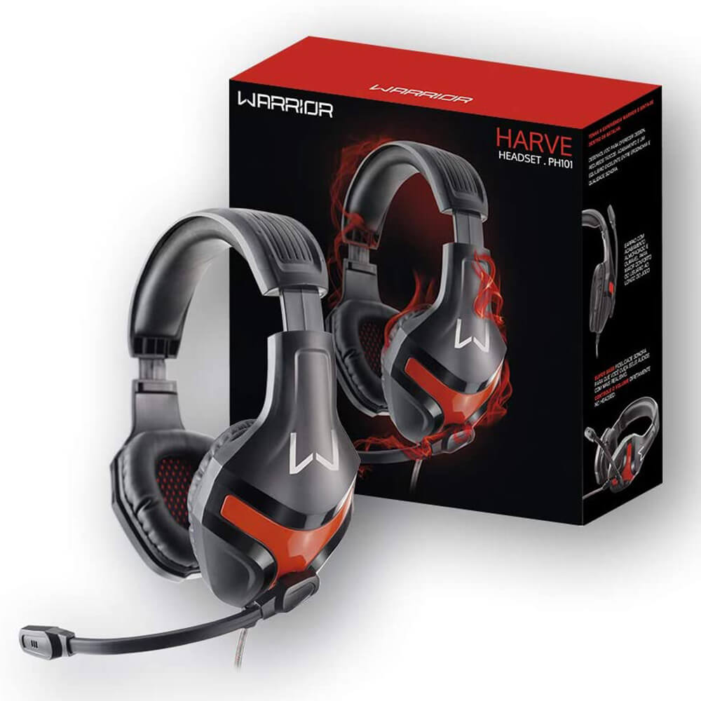 Headset Gamer Multilaser Warrior P2 com Microfone - celltronics