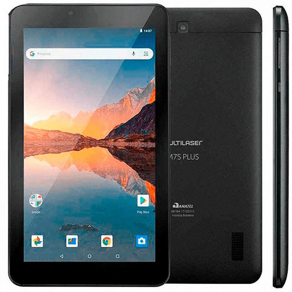 Tablet Multilaser M7S Plus 8GB 1GB RAM 1.3MP Tela 7" | Celltronics - celltronics