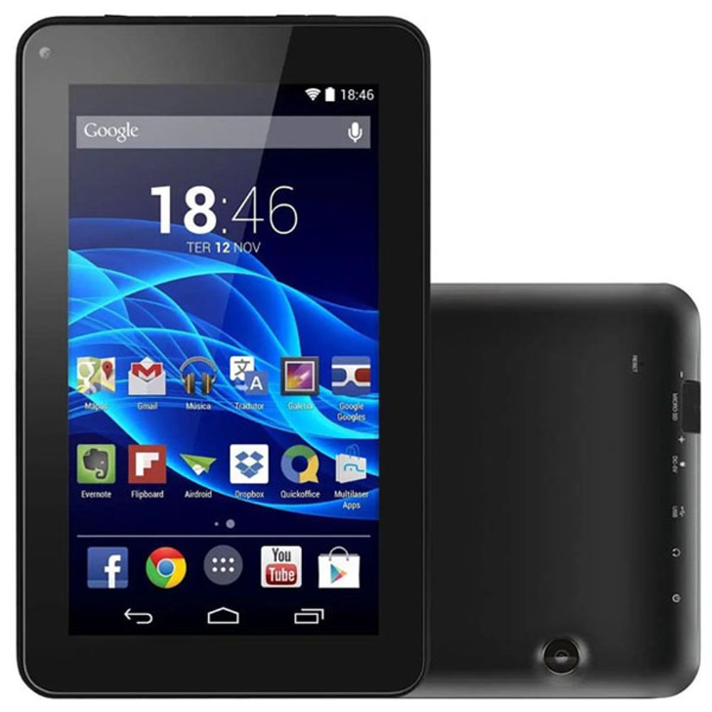 Tablet Multilaser M7S 8GB 512MB Tela 7" | Celltronics - celltronics